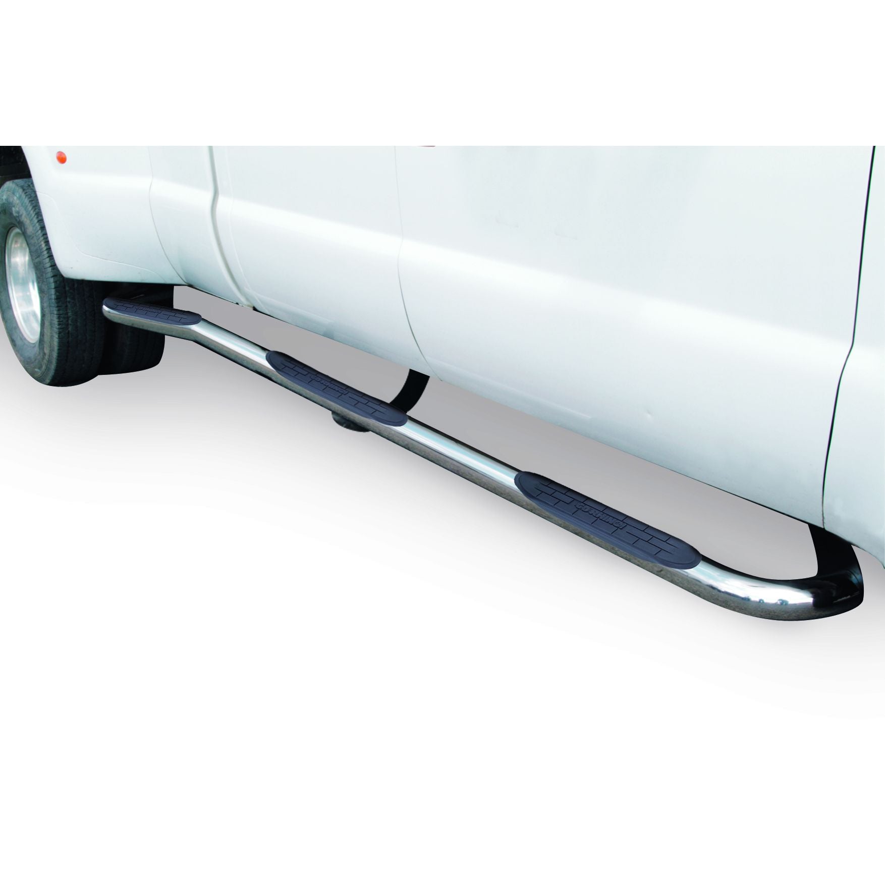 6000 Side Step Kit with Brackets - 1-Piece - Kickouts for Dual Rear Wh ...